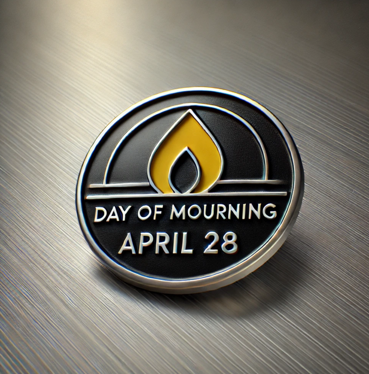 Day of Mourning Enamel Lapel Pin – April 28 Tribute Edition — Union ...